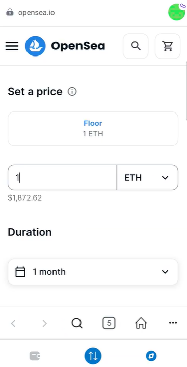 How to List Your NFT on OpenSea – Support | KDAN
