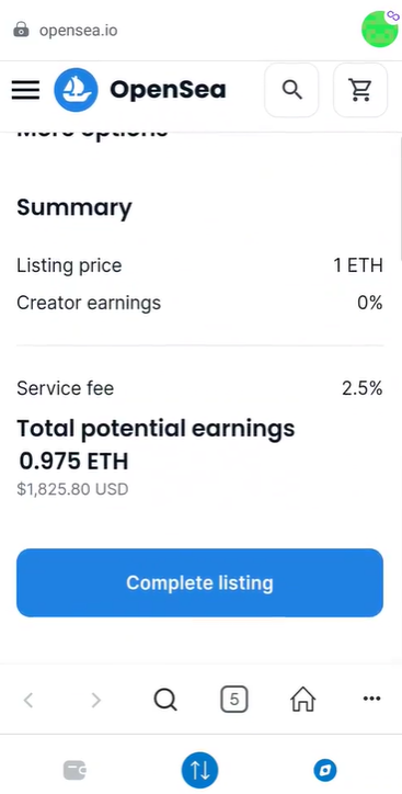 How to List Your NFT on OpenSea – Support | KDAN