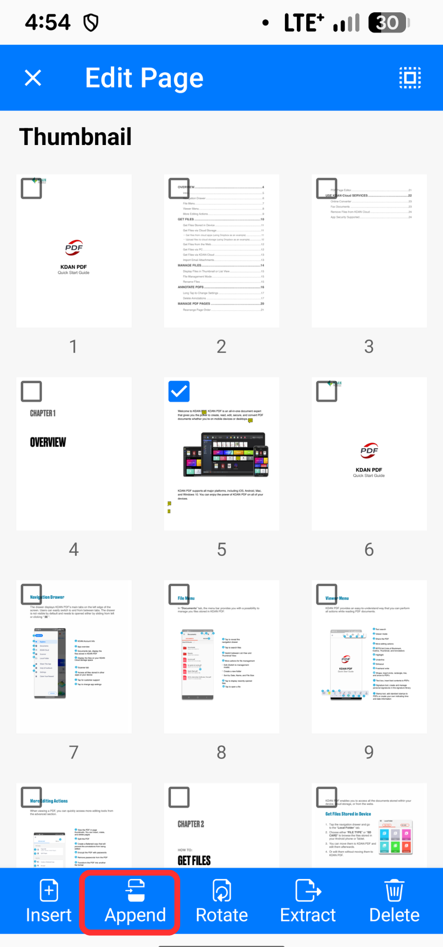 How to Append Files to Your Existing PDF – Support | KDAN