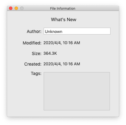 How to Check the File Information – Support | KDAN